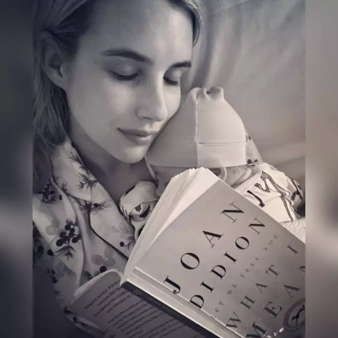 Emma Roberts pela primeira vez abriu o rosto de um filho recém-nascido 1006908_2