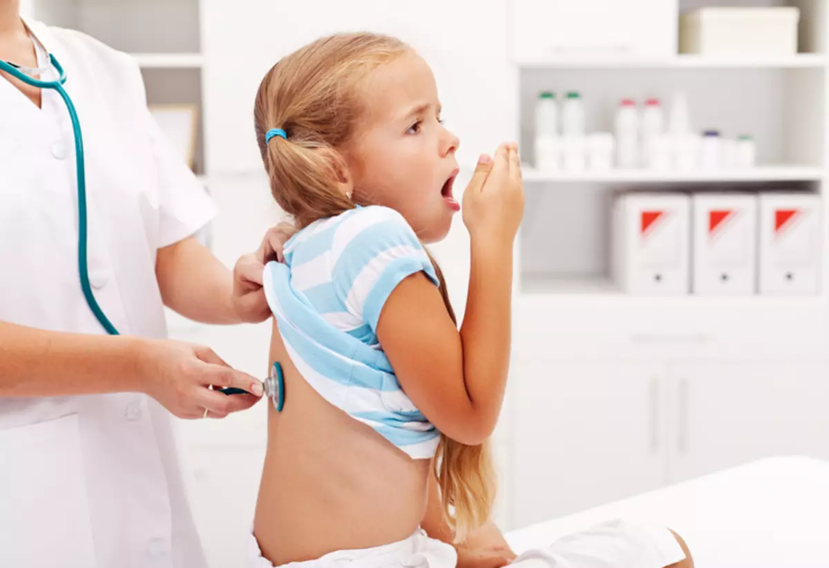 Bronquitis alérgica en niños.