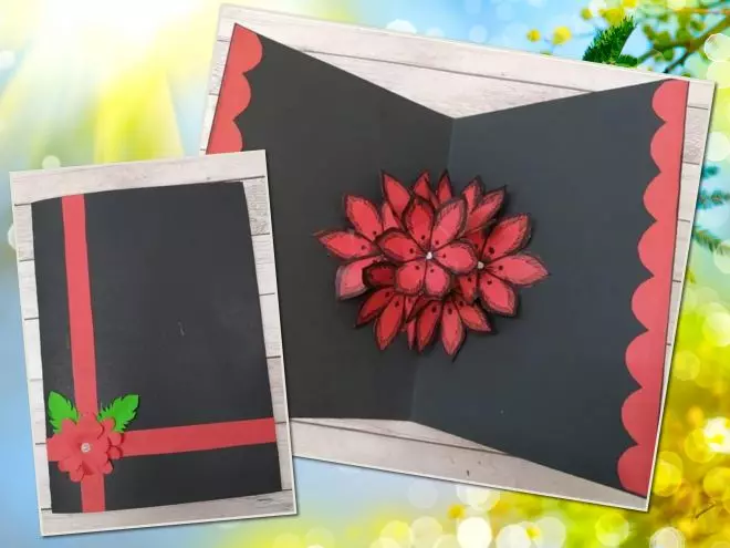 Wie man eine festliche Karte mit einem 3D-Blumenstrauß erstellt - Master-Klasse 1055447_1