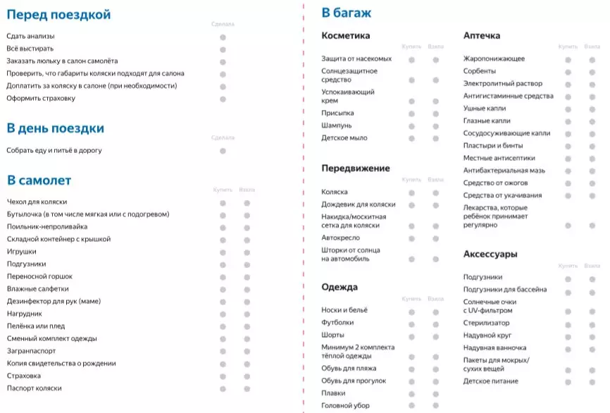 Wat om fekânsje te nimmen mei in bern - checklist foar mem 145783_4