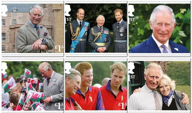 Prince Harry naMegan Owl pane Postage Stamp 151242_6