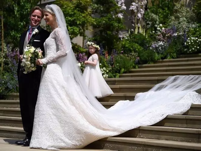 საქორწილო კაბა ლედი გაბრიელა Windsor დიზაინერი ლუის ბეკარია