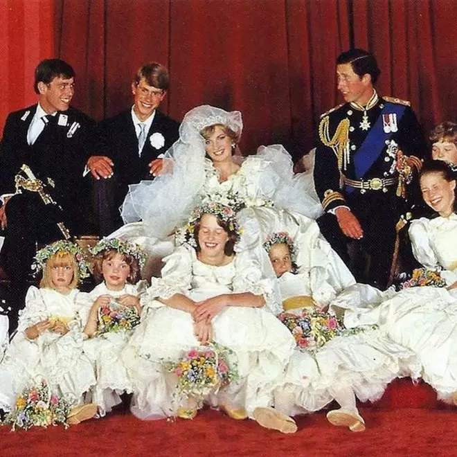 Cadre drôle du mariage prince Charles et Diana Spencer
