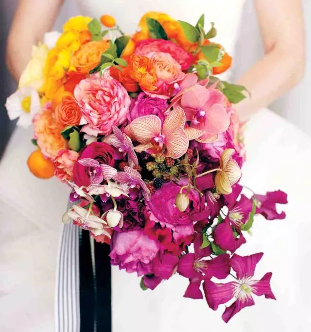 Wedding Bouquet yn Japanske styl