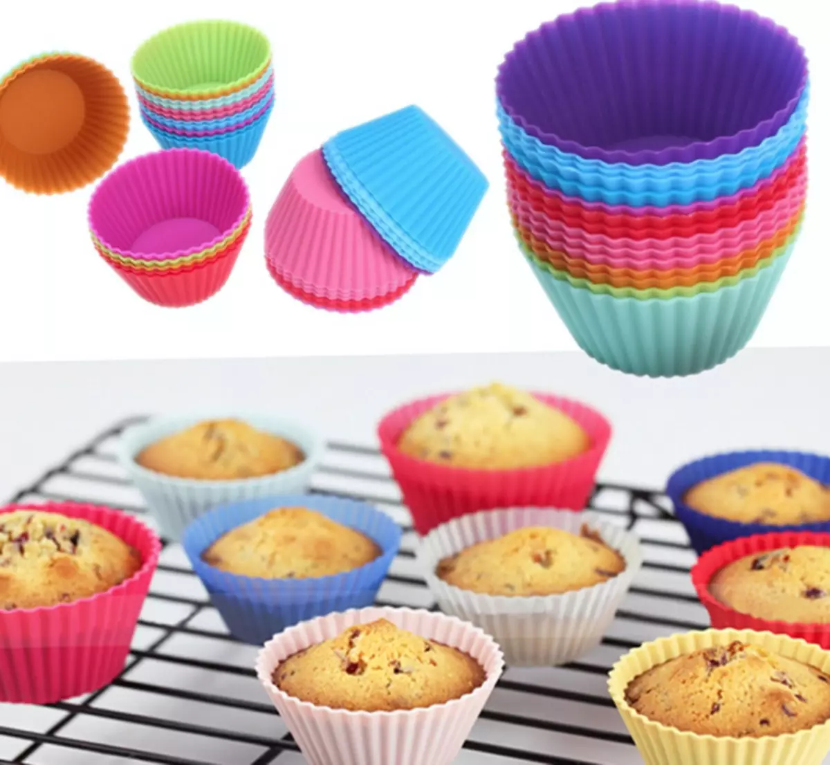 Wie man Cupcakes in Silikonformen kocht - die besten Rezepte von Home Cupcakes