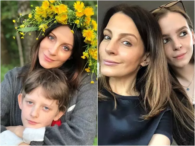 Evgenia Kryukov กับลูกสาวของเธอ Eddokia และ Son Mikhail ลูกสาวของเธอ