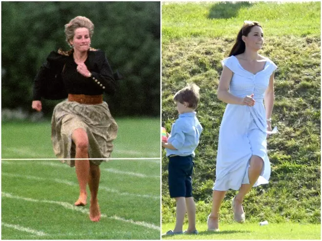 Princess Diana ati Kate Middleton