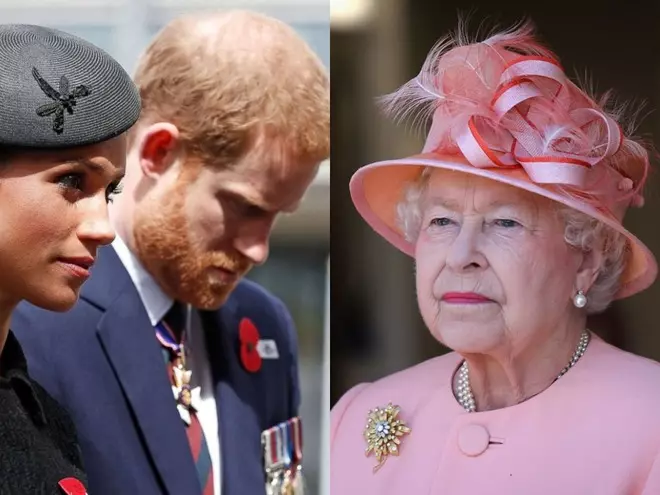 Hoàng tử Harry, Megan Okle và Nữ hoàng Elizabeth II