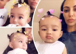 Kim Kardashian menyiarkan video comel dengan anak perempuannya