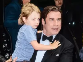 John Travolta took a son on filming