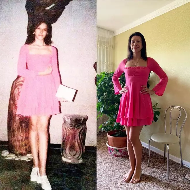 Elena Borscheva 20年前の卒業ドレスを着た 274063_2