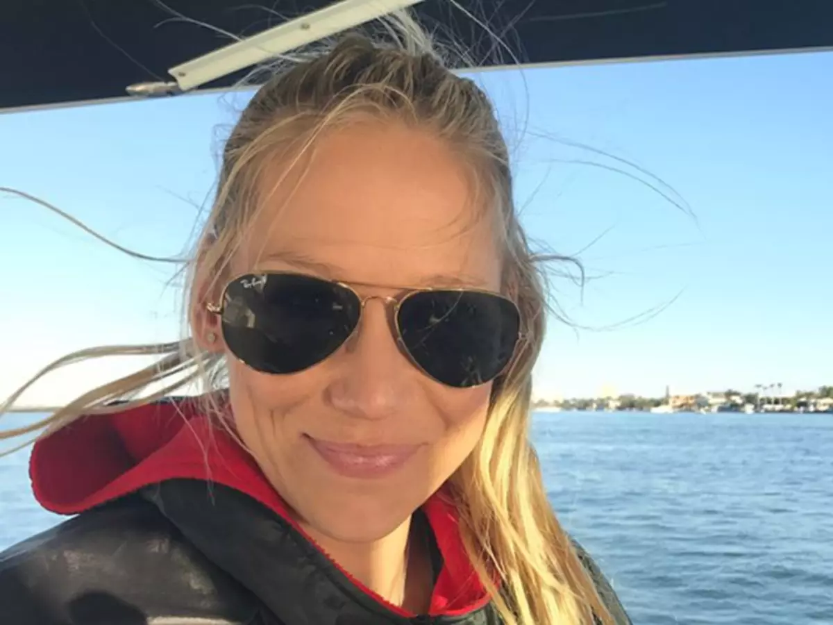 Fra barndommen: Anna Kournikova viste et billede med sin far