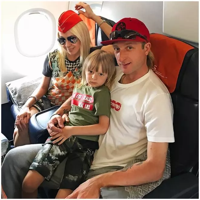 Yana Rudkovskaya, Evgeny Plushenko e Son Sasha