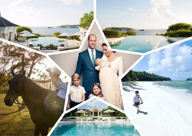 Paradise Island: där Kate Middleton vilar nu med barn 29923_1
