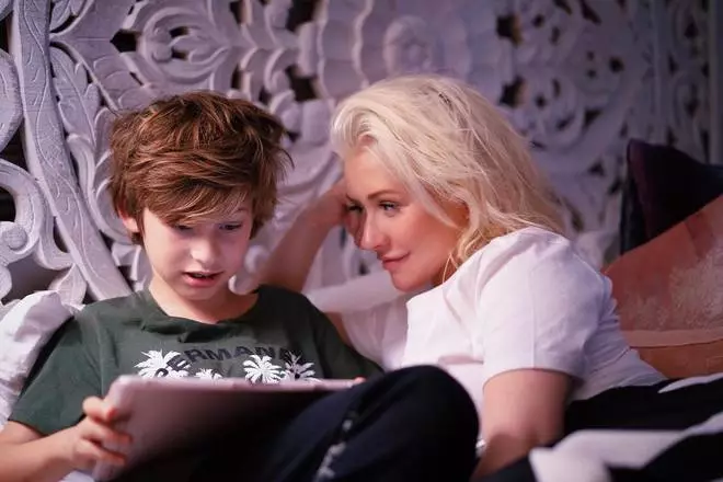 Christina Aguilera e filho 30122_2