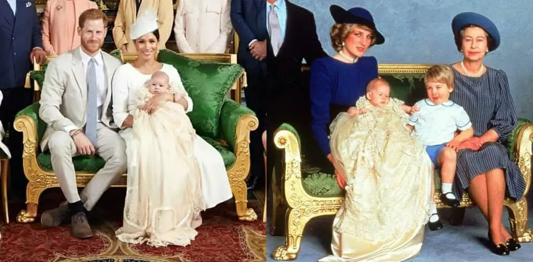 Archie Harrison Katon kaya Pangeran Harry ing foto kanthi christening 311324_9