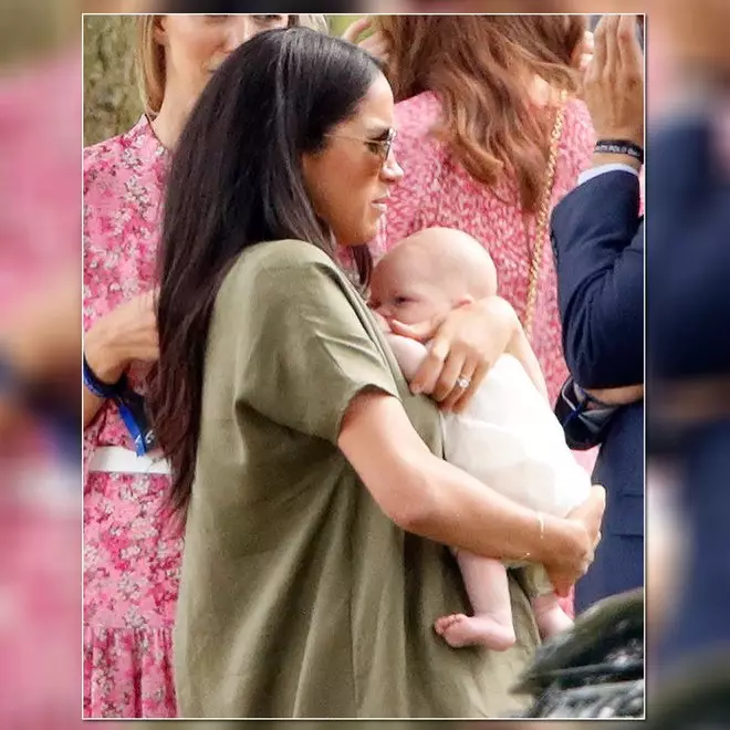 Megan Markle and Kate Middleton with children came to the royal match on polo 315913_3