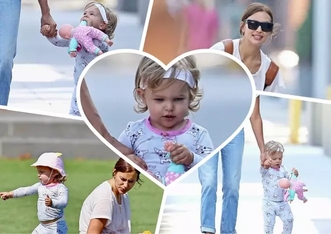 Irina Shayk me vajzën e saj në një shëtitje 32760_1