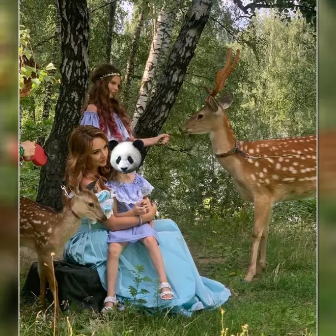 A cantante Maksim mostrou un marco dunha sesión de fotos de fantasía con fillas 331969_2