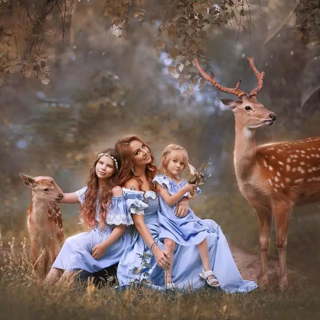 A cantante Maksim mostrou un marco dunha sesión de fotos de fantasía con fillas 331969_4
