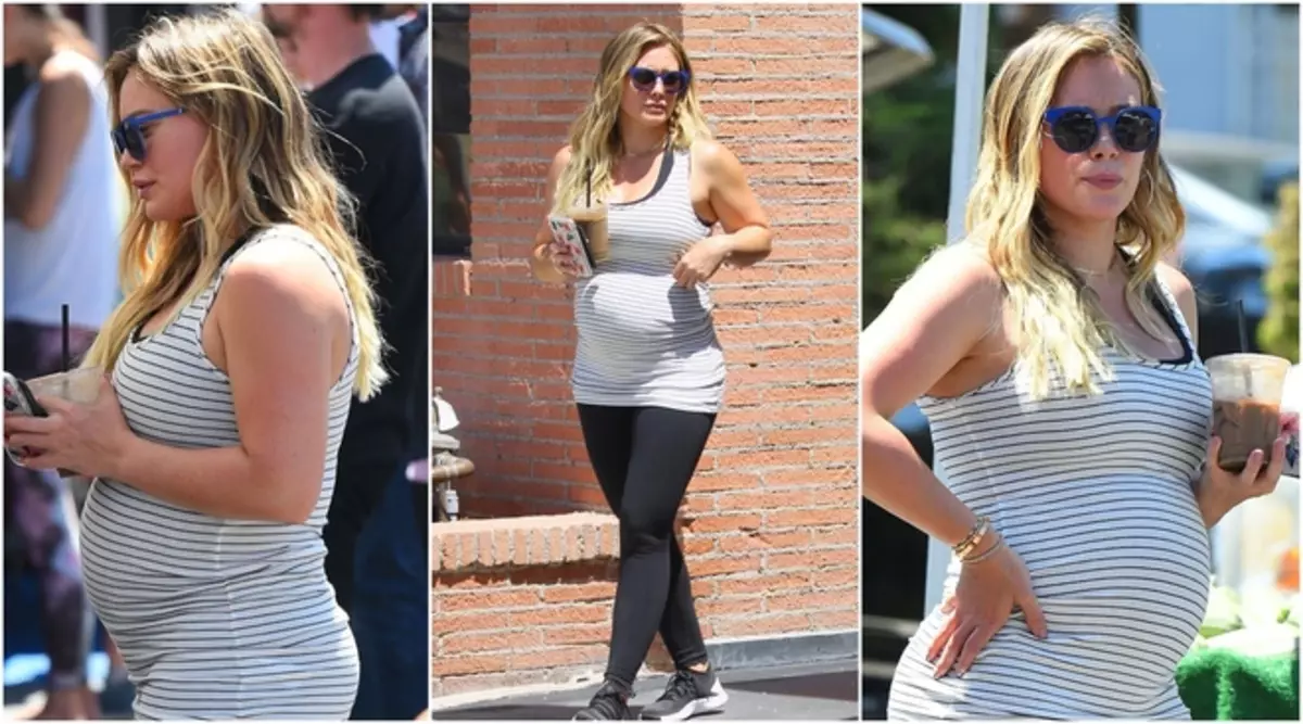 Pregnant Hilary Duff helps son 34910_2