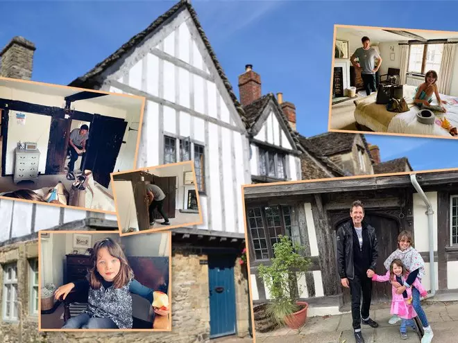Mill Yovovich กับครอบครัวเดินทางในประเทศอังกฤษ