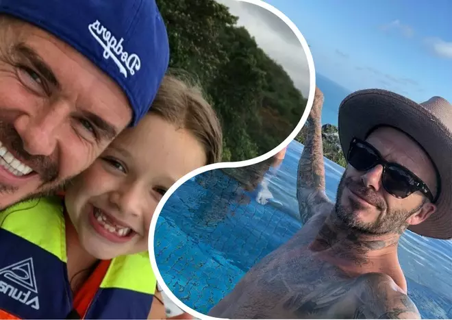 Giunsa ang pagpahulay ni Beckham sa Bali