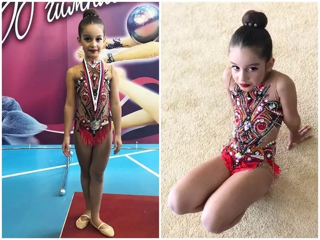 Alaba Ksenia Borodina gimnasia lantzen da