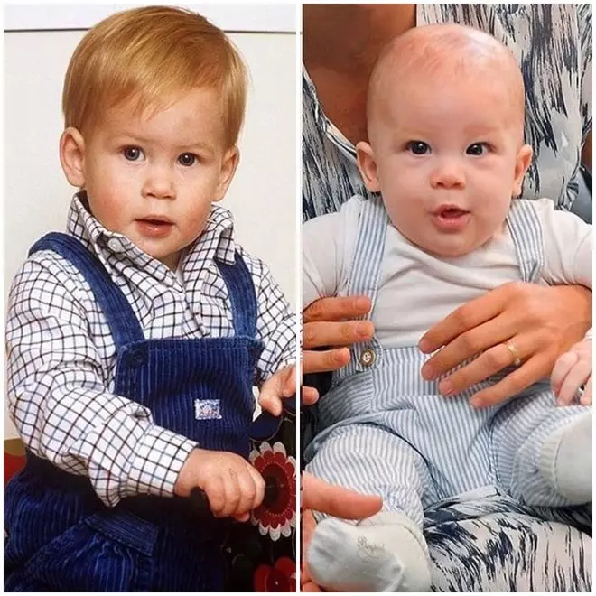 الأمير هاري وابنه ارشي هاريسون