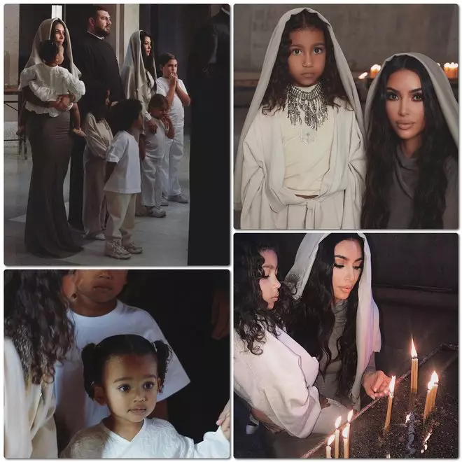 Ang Kim Kardashian nakig-ambit sa mga litrato gikan sa bautismo sa mga bata sa Armenia 401000_3