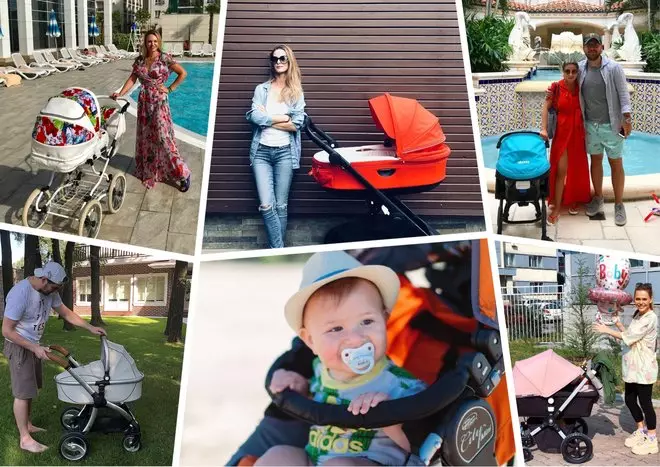 Strollers Star: Çfarë të famshëm i mbajnë fëmijët e tyre