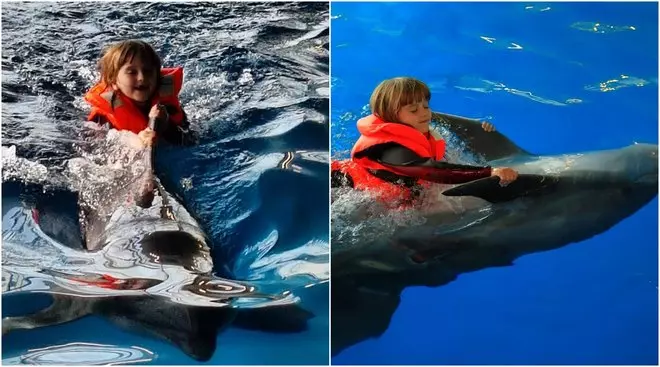 Anton Makarsky je lebdio s delfinima sa djecom 43696_5