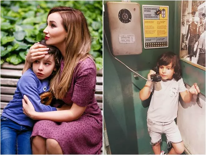 Anfisa Chekhov au împărtășit imagini cu mama și fiul în vacanță 439929_3