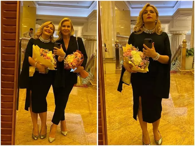 Ang Irina Pegov naigo sa mga fans sa ilang agianan sa estilo sa Golden Hollywood 462760_2