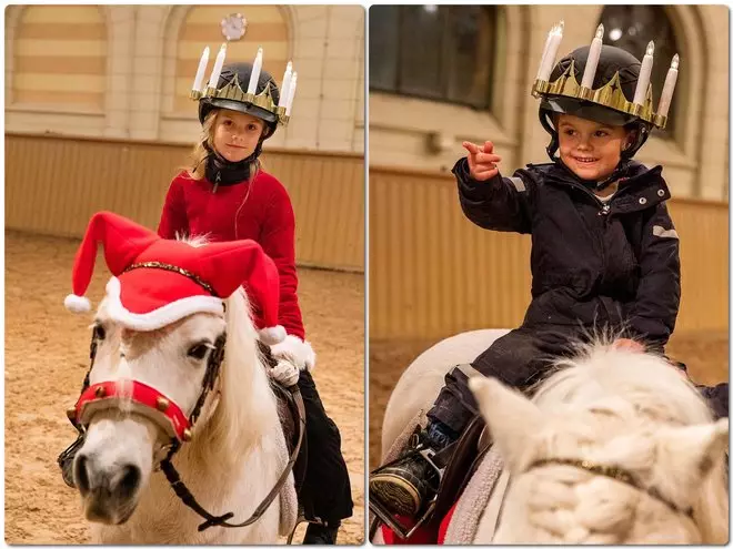 स्वीडनच्या 4 वर्षीय प्रिन्सने मूळ नवीन वर्षाच्या सूट दर्शविली. 463994_2