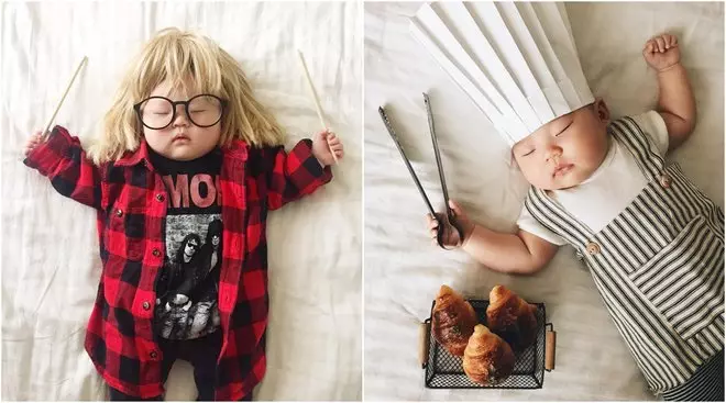 Mamá creó un fotoproyecto con su hija dormida. 47089_10