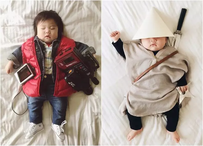 Mamá creó un fotoproyecto con su hija dormida. 47089_11