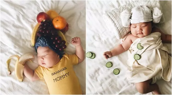 Mamá creó un fotoproyecto con su hija dormida. 47089_4