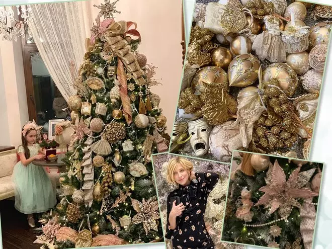Elena Xenofontova dekorasi wit taun anyar ing Irina Grineva
