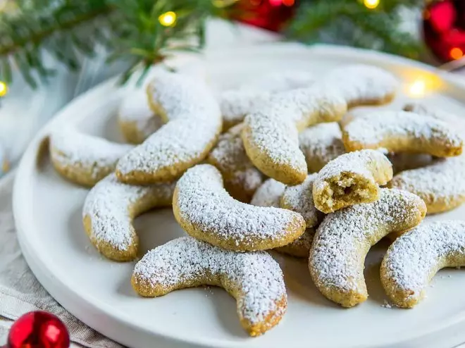 奥地利圣诞饼干vanillekipferl
