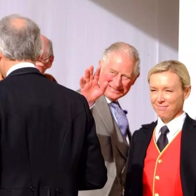 Prince Charles í brúðkaup prinsessunni Eugene