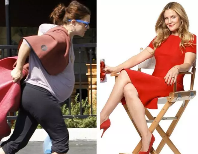 Drew Barrymore är tunnare