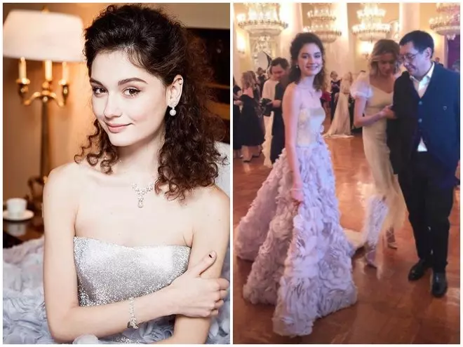 A filla de Egor Konchalovsky e Lyubov Tolkalina abriu os debutantes de Debutantes 2018