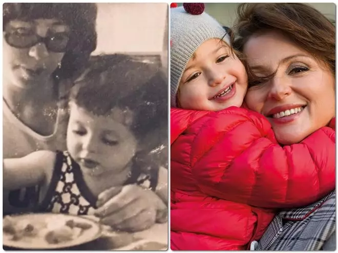 Anna Banskishova membingungkan penggemar dengan kolase dari foto anak-anak mereka dan snapshot putrinya 627959_3