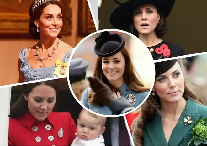 Kio en la juvela skatolo Kate Middleton: Broches kun signifo 63018_1