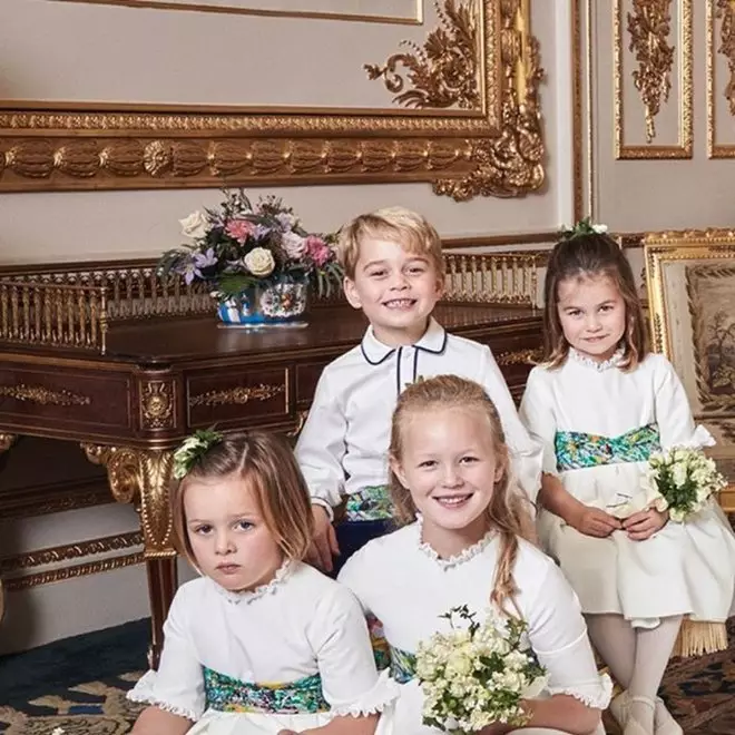 Mia Tyndall, Safannah Phillips, Prince George ma Princess Charlotte i Princess Weddung Eugene