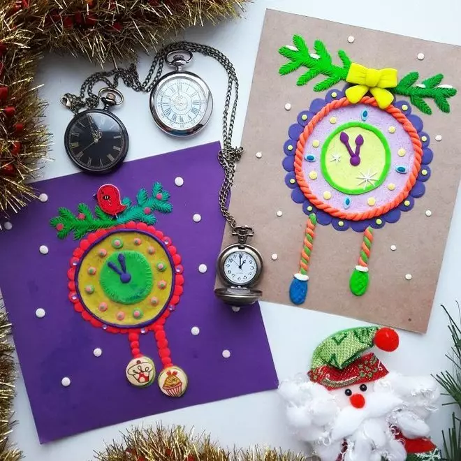 Postcards, Christmas trees, toys and other ideas of New Year's crafts 65112_7