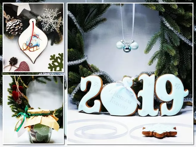 Persiapan kanggo Taun Anyar: Wit Natal sing elegan, Dekorasi lan Hadiah Selebriti 70314_14