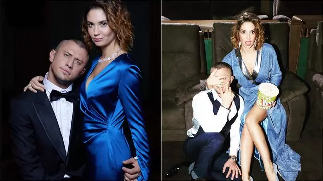 Tuxedo dan gaun: Gambar Tahun Baru Paulas dan Agatha Mulut dengan anak-anak 74258_3