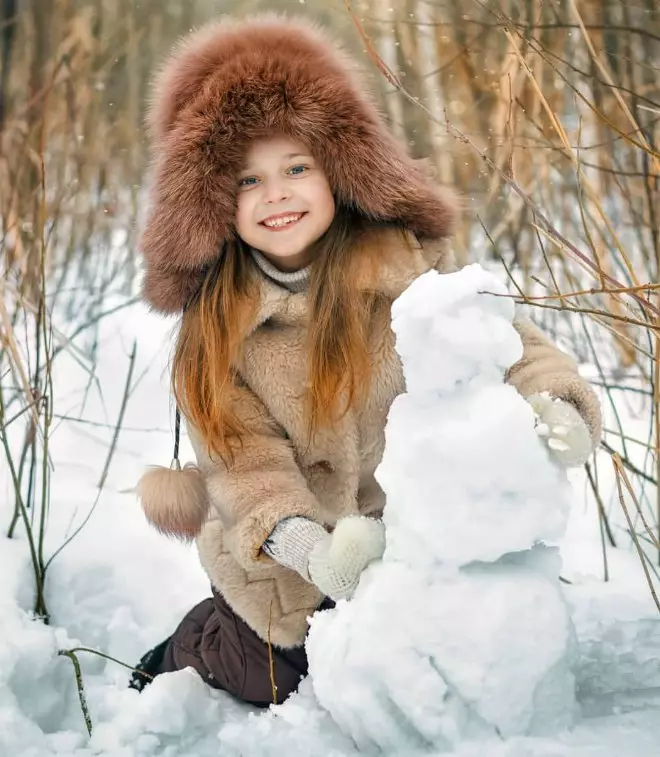 Sniega un bērnība: 50 idejas ziemas foto šaušanai 74932_30